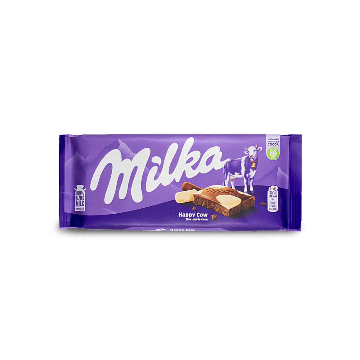 Poland - Milka Happy Cow Milk & White Chocolate Bar (90g) – Allsnack